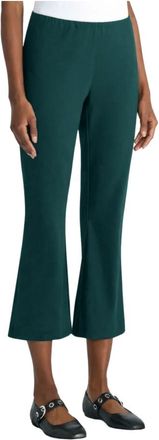 Liviana Conti Femme, Pantalons, Vert, Taille: 40 FR Pantalon en coton court &eacute;vas&eacute;
