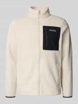 Columbia Fleecejacke mit Brusttasche und Label-Stitching Modell Jasper