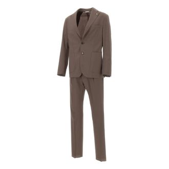 Manuel Ritz Cool Wool Stretch Anzug - - Suits - Herren - Braun - 2XL