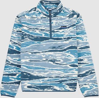 Penfield Bay Jacqaurd Microfleece 1/4 Fleecejacke blue fusion
