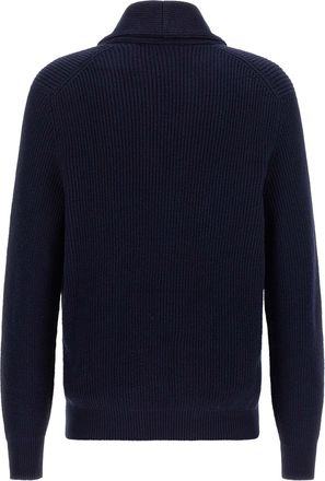 Brunello Cucinelli Malfil&eacute; Cotton Cardigan - Navy