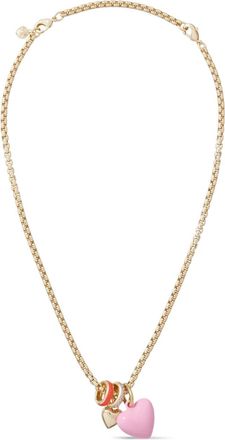 Roxanne Assoulin collier The Box Chain à pendentif coeur - Rose
