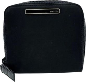 Prada Portefeuille Bi-fold Pre-owned - Femme - Pre-owned - Noir - Taille: ONE Size