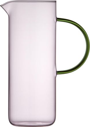 Lyngby Glas Torino Glaskanne, Karaffe, 1.1 Liter, Pink/Grün
