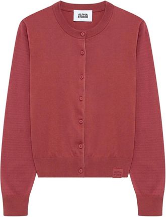 Alpha Studio Femme, Pulls, Rouge, Taille: 46 FR Maglia Rebecca M/Lunghe