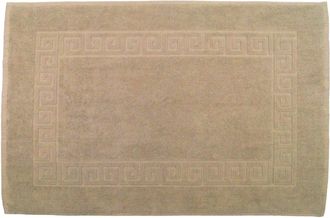 Julie Julsen Badvorleger 50 x 80 cm Premium Qualität 900 gm2 in aktuellen Farben und 4 Größen aus Baumwolle Badematte Badteppich Duschvorleger Design Spirale Sand