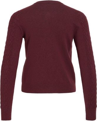 Vila Strickjacke VIKERRY CABLE L/S KNIT CARDIGAN-NOOS Materialmix, normal geschnitten