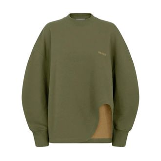The Attico Forest Sweatshirt - - Sweatshirts & Hoodies - Damen - Gr&uuml;n - 2XS