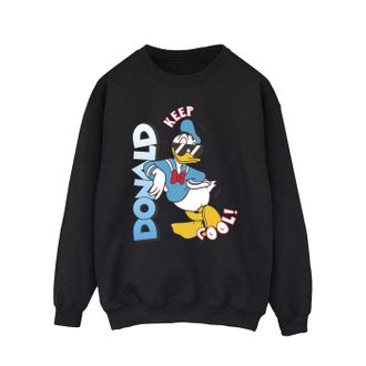 Disney Donald Duck Cool Sweatshirt f&uuml;r Herren (Schwarz)