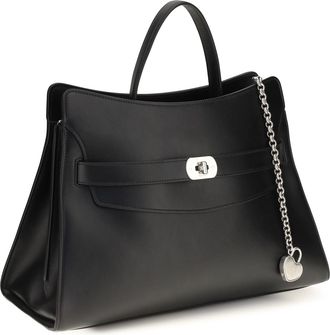 Alexander McQueen Locke Shoulder Bag - Black