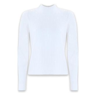 Kocca Femme, Pulls, Blanc, Taille: 40 FR Pull Chic Coupe Slim