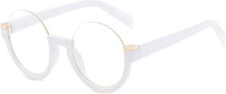 Generic Designer 2025 - Lunettes de soleil rétro demi-monture ronde dégradée, montures de lunettes tendance