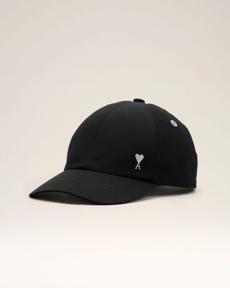 Ami Ami Paris - Casquette noire en nylon et coton rivet Ami de Coeur Noir - TU - Unisex
