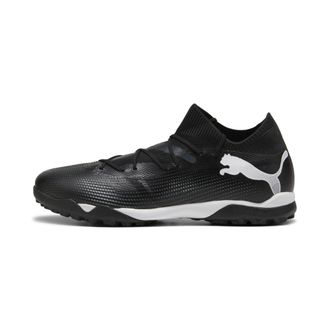 Puma Puma Men Future 7 Match TT Soccer Shoe, Puma Black-Puma White, 44.5 EU