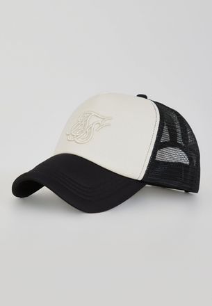 Siksilk Herren Ecru und Schwarz Core Foam Trucker Cap OS