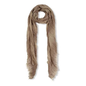 Cortana Gestreifter Nerz Kaschmir Seidenschal - - Accessories - Damen - Braun - ONE SIZE
