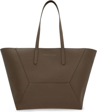 Brunello Cucinelli Femme, Sacs, Gris, Taille: ONE Size Sac Cabas en Cuir