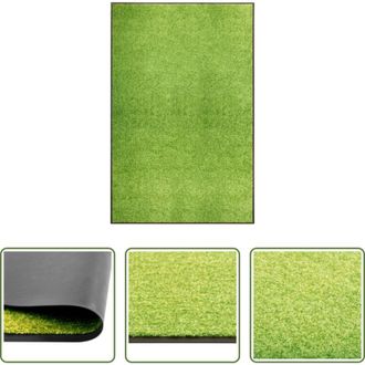 vidaXL Tapis dentr&eacute;e - Paillasson lavable Vert 120x180 cm