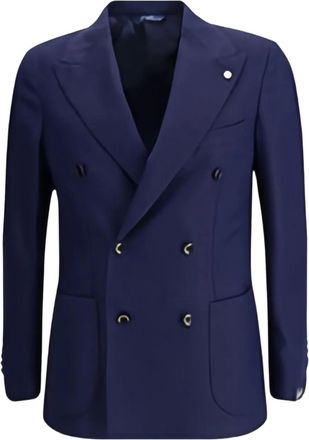 Gi Capri blazer à boutonnière croisée - Bleu