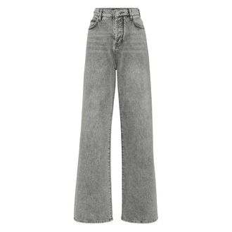 Philipp Plein Femme, Jeans, Gris, Taille: W24 Denim Skater Fit Pantalons