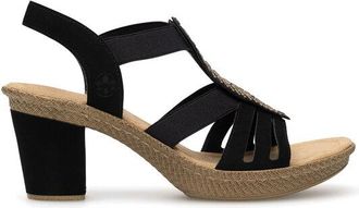 Rieker Sandalen 66526-00 Schwarz