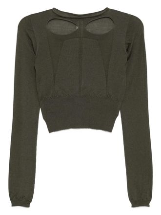 Rick Owens haut en laine - Vert