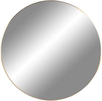 M&S Collection Miroir rond 80 cm en acier laiton