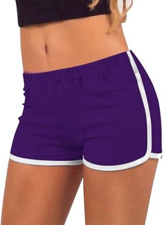 Generic Short de course athl&eacute;tique pour femme confortable pour femme, short d&eacute;t&eacute; d&eacute;contract&eacute;, court de sport, de yoga, dentra&icirc;nement, de gym, pantalon de pyja