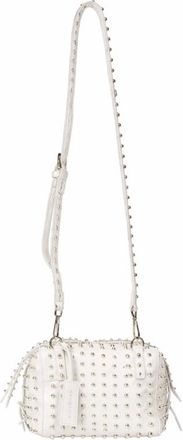 John Richmond Femme, Sacs, Blanc, Taille: ONE Size Studded Crossbody Bag