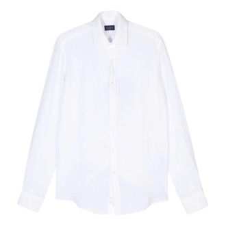 Paul & Shark Casual Wei&szlig;e Leinen Langarmhemd - - Shirts - Herren - Wei&szlig; - M