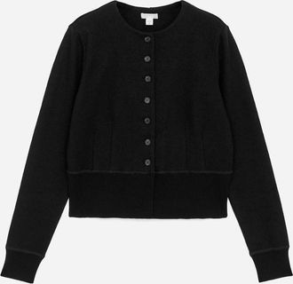 Arket Strickjacke Aus Wollmischung -Schwarz