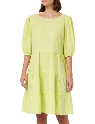 HUGO BOSS Womens Komiri Dress, Bright Yellow733, 40
