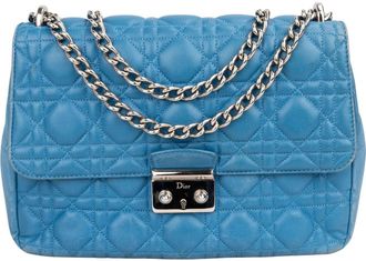 Dior Crossbody Bags - Christian Dior Quilted Leather Cannage Crossbody B - Gr. unisize - in Blau - f&uuml;r Damen