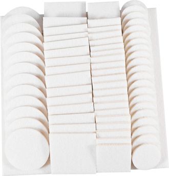 NUOBESTY 80stücke Selbstklebende Filz Möbel Schutzpads Für Tisch Und Stuhlfüße Anti-rutsch-Polster Beige Einfach Anzuwendende Anti-rutsch-Aufkleber Für Möbelbe