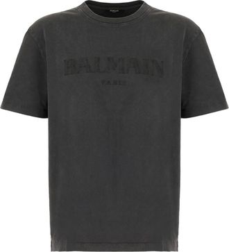 Balmain Homme, Tops, Gris, Taille: L T-Shirt