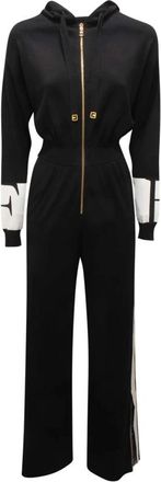 Elisabetta Franchi Femme, Combinaisons et Ensembles, Noir, Taille: 44 FR Tuta di Maglia