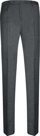 Incotex Homme, Pantalons, Gris, Taille: 3XL Pantalon Gris en Laine Moderne Professionnel