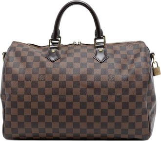 Louis Vuitton Hobo Bags - Damier Ebene Speedy Bandouliere 35 - Gr. unisize - in Braun - f&uuml;r Damen