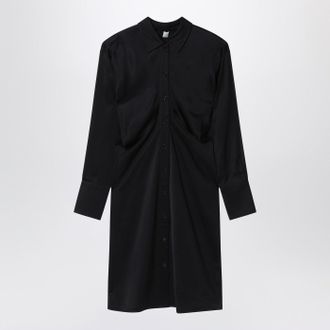 Toteme Schlabberhemdkleid schwarz