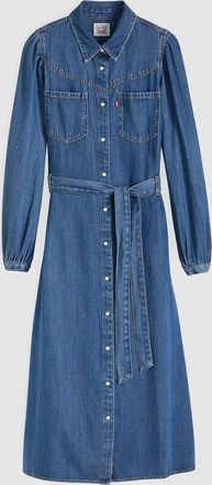 Levi's Robe Journey Ls Maxi Med Indigo-Worn In Celestial Blue