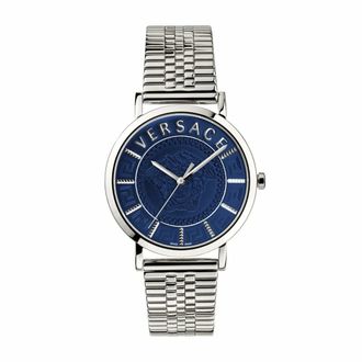 Versace Homme, Accessoires, Bleu, Taille: ONE Size Montre V-Essential