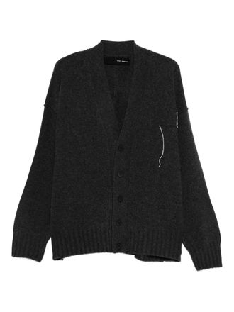 Isabel Benenato cardigan à boutonnière - Gris