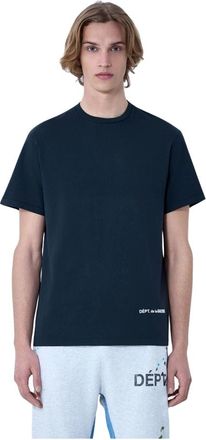 Gallery Dept. Homme, Tops, Bleu, Taille: XL T-Shirt Micro Logo Fran&ccedil;ais