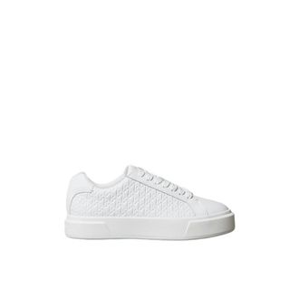 Calvin Klein Wei&szlig;e Sneakers mit NYC Grid Muster - - Shoes - Damen - Wei&szlig; - 39 EU