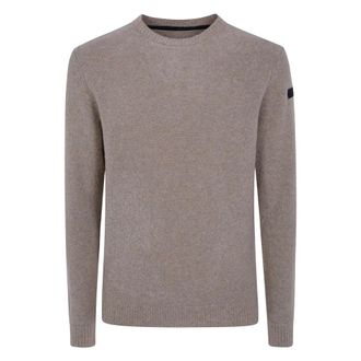 Roberto Ricci Design Boucl&eacute; Rundstrickpullover - - Knitwear - Herren - Beige - S