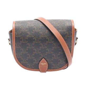 Celine Pre-owned Folco Medium PVC Coated Canvas Leather Shoulder Bag - - Pre-owned - Damen - Braun - ONE SIZE