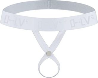 Generic String sexy pour homme Culotte taille basse Type sexy Culotte haute &eacute;lastique Ensemble doux Tanga Hommes Shorts Hommes String Sous-v&ecirc;tements, Blanc., 