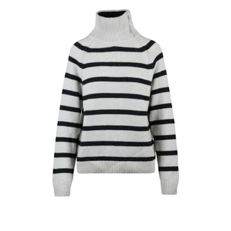 Semicouture Pullover mit Rollkragen und Rei&szlig;verschluss - - Knitwear - Damen - Wei&szlig; - M