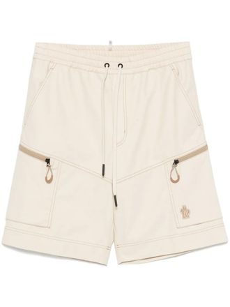 Moncler short cargo à lien de resserrage - Tons neutres