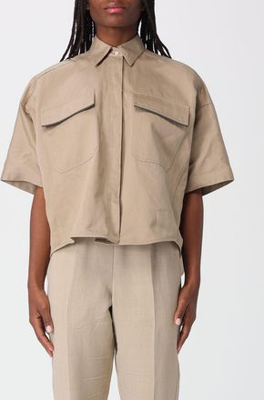 Brunello Cucinelli Hemdbluse BRUNELLO CUCINELLI Damen Farbe Beige